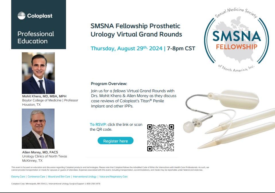 SMSNA - SMSNA Fellowship Prosthetic Urology Virtual Grand Rounds