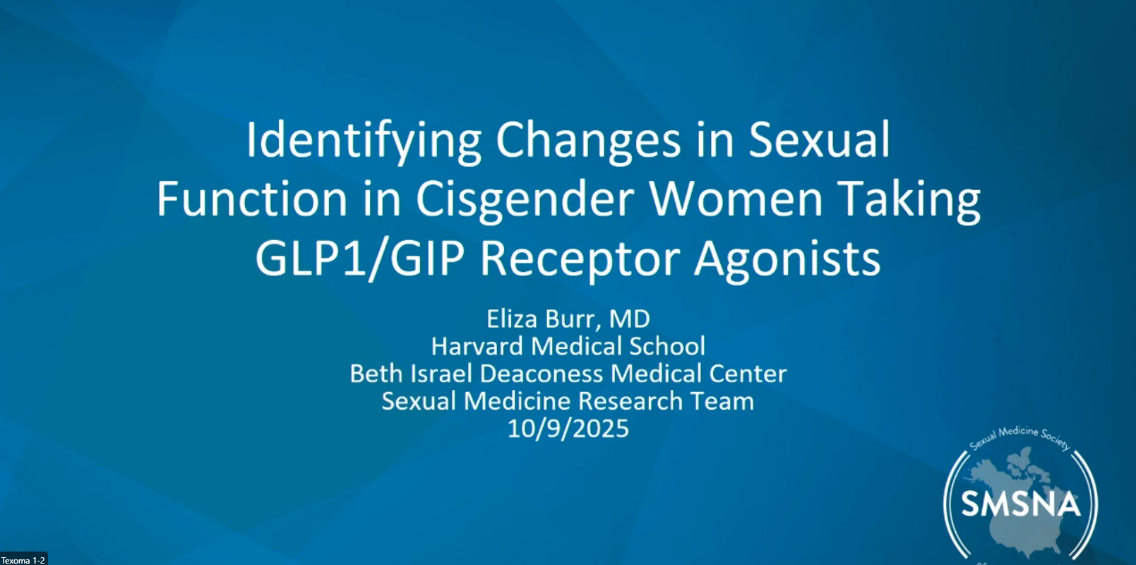 SMSNA - GLP1 and GLP1/GIP Receptor Agonists and Female Sexual Function ...